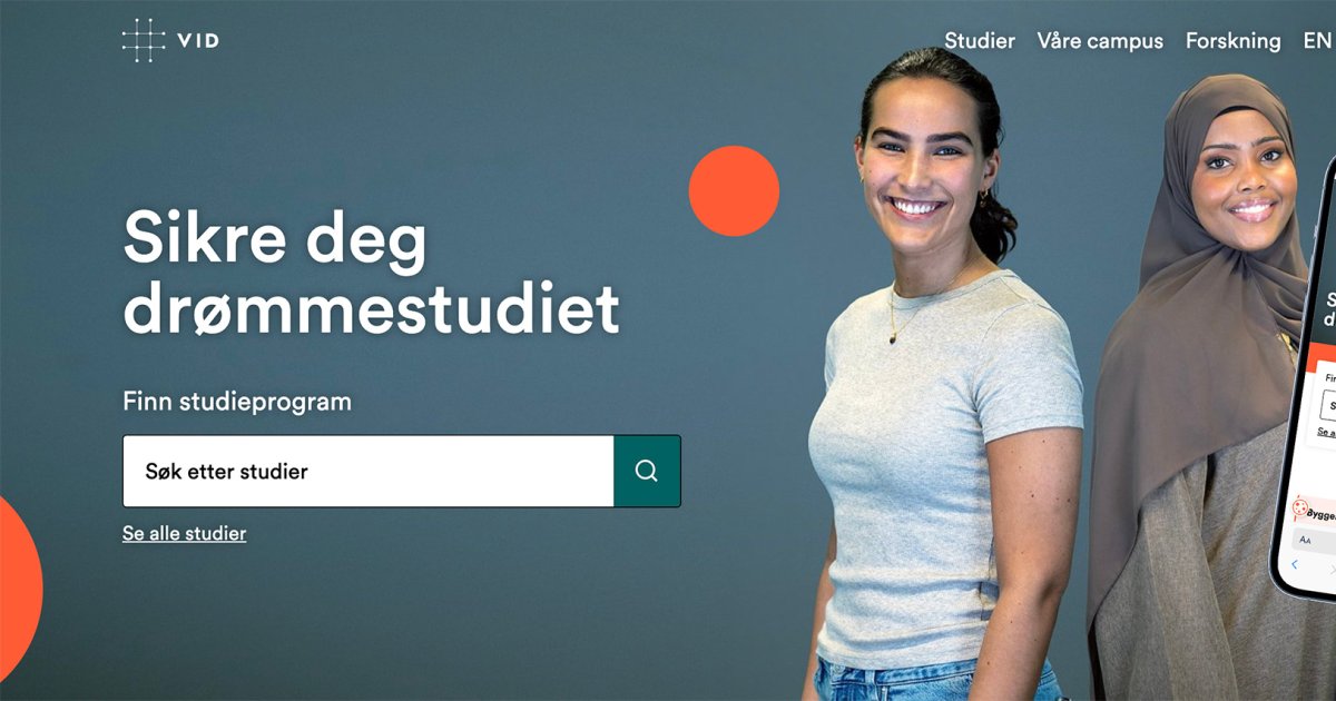 Velkommen til våre nye nettsider! - vid.no